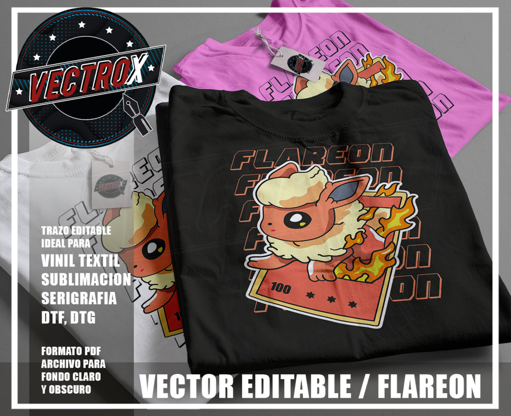 Vector Editable - Flareon