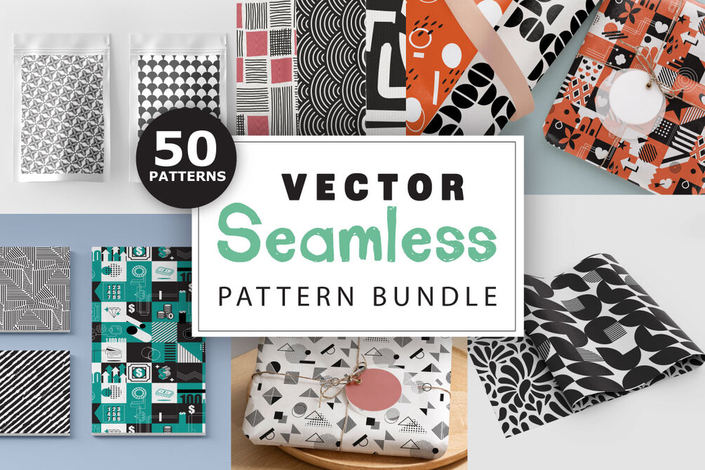 Download 50 Seamless Abstract Patterns – PNG & Vector