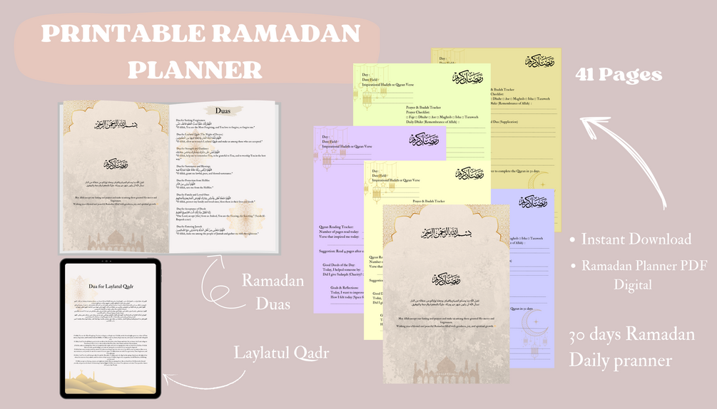 The Ultimate Ramadan Planner 2025 _ Bonus Free Pages Included