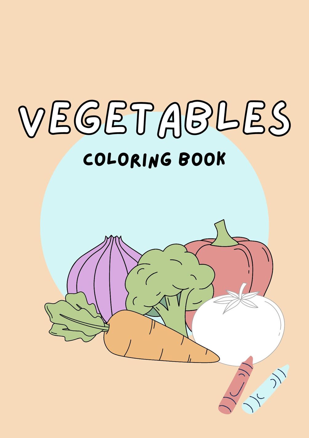 Vegetable Coloring Book