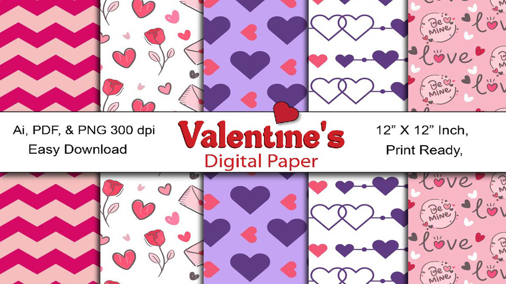 Valentine's Digital Paper