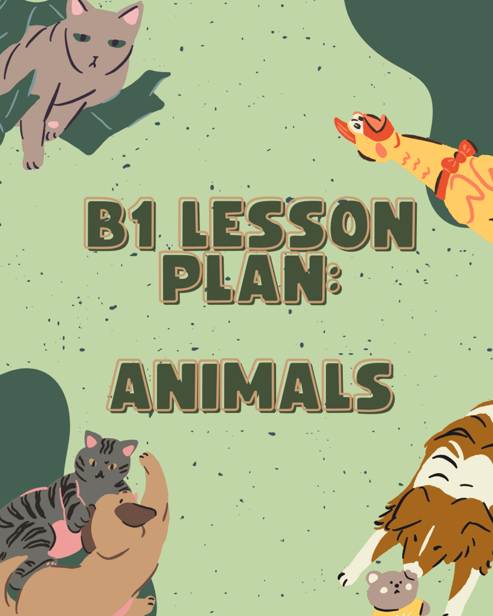 B1 LESSON PLAN - Animals
