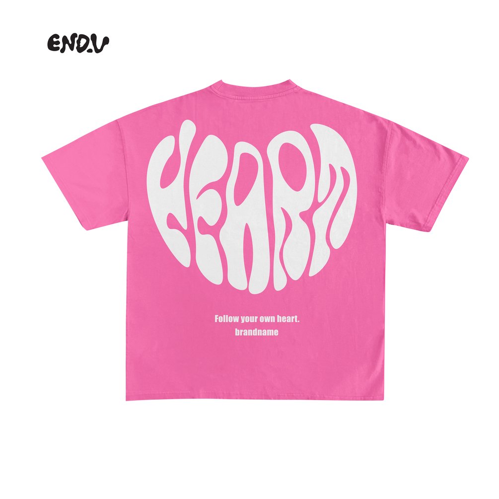 T-Shirt Design Heart (Handmade)