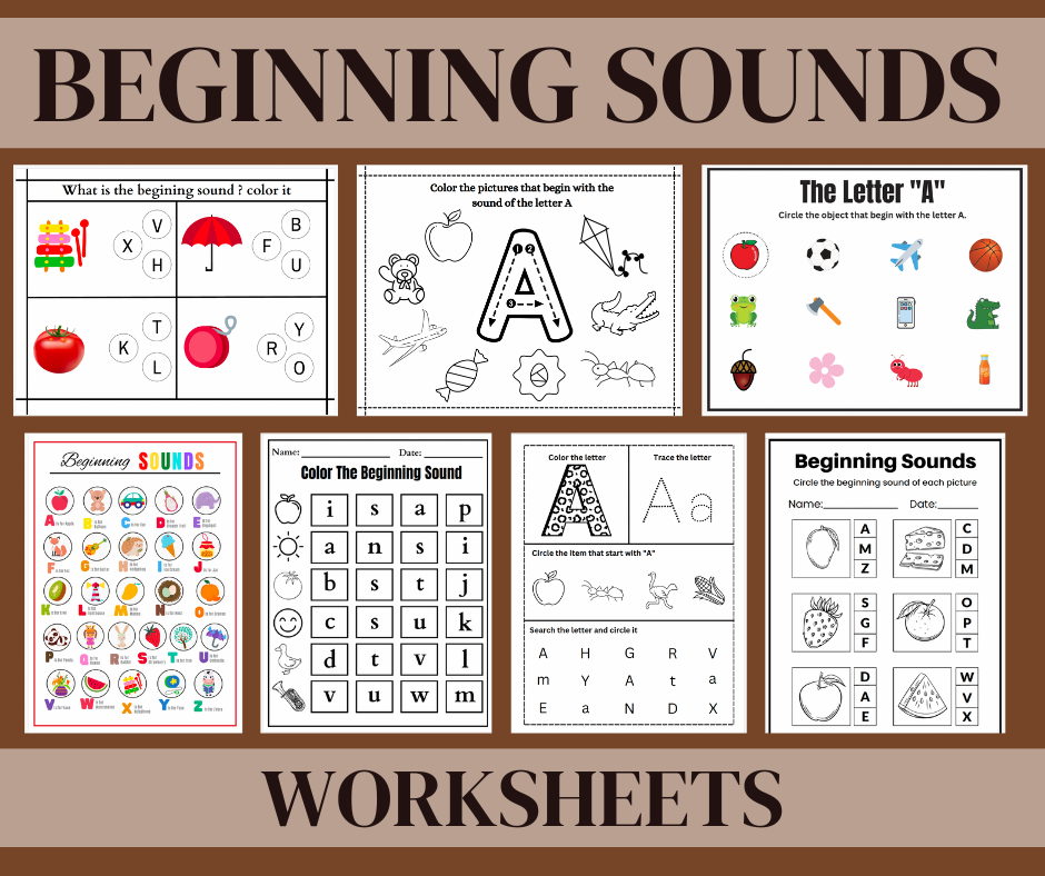 BEGINNING SOUNDS ACTIVITY SHEETS