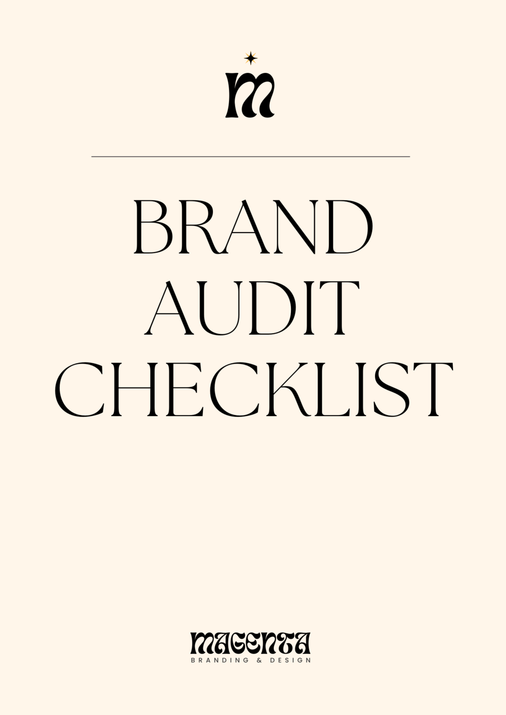 Free Brand Audit Checklist - Magenta