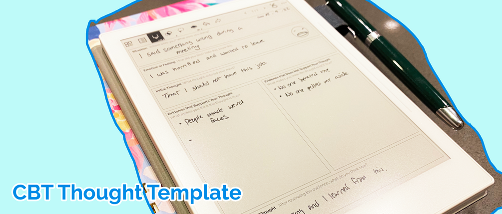 CBT Thought Template for Supernote Devices