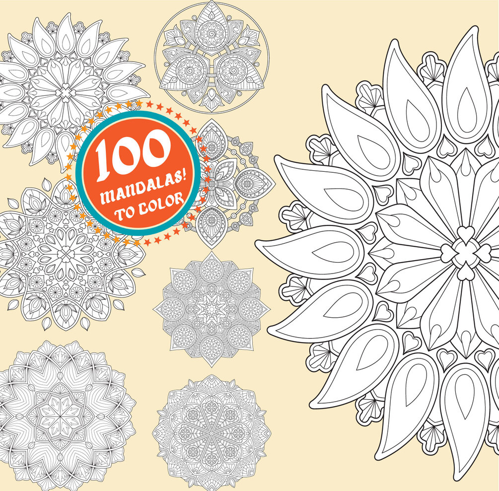 Ultimate Mandala Coloring Book – 100+ Intricate Designs for Mindfulness ...