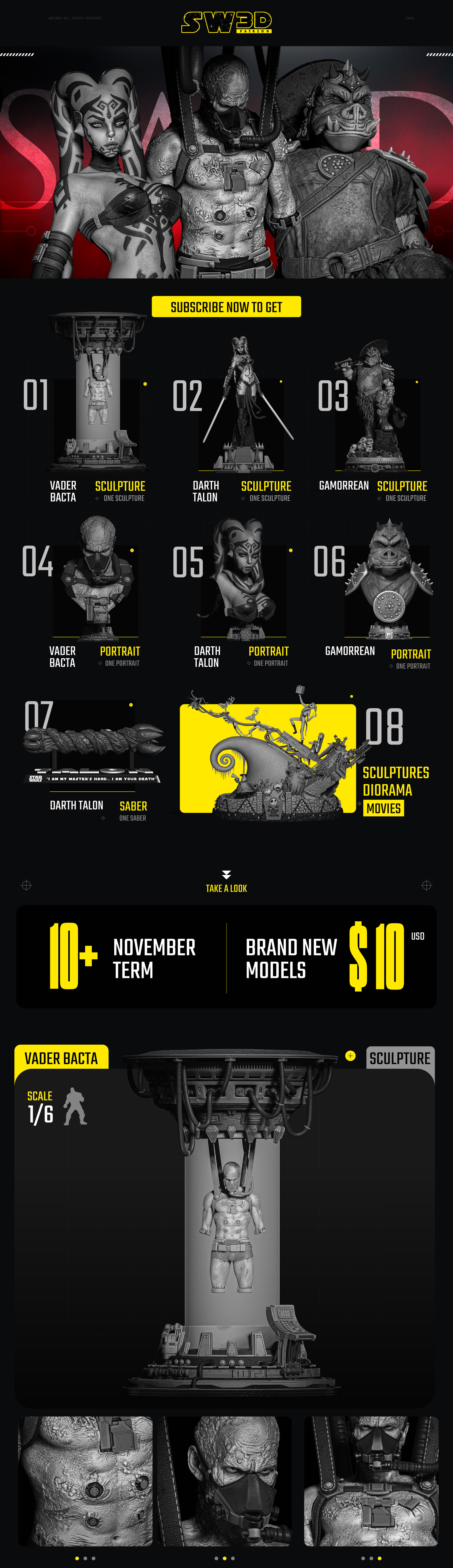 Star Wars 3D Models Term is here: Darth Talon + Darth Vader + Gamorrean ...