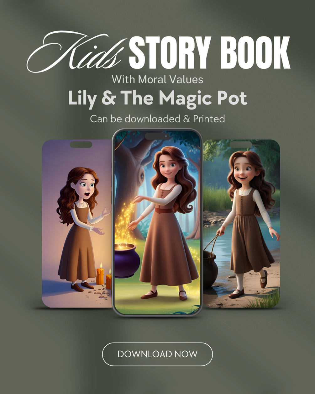 Lily & The Magic Pot- Kids Storybook- PDF + Flipbook