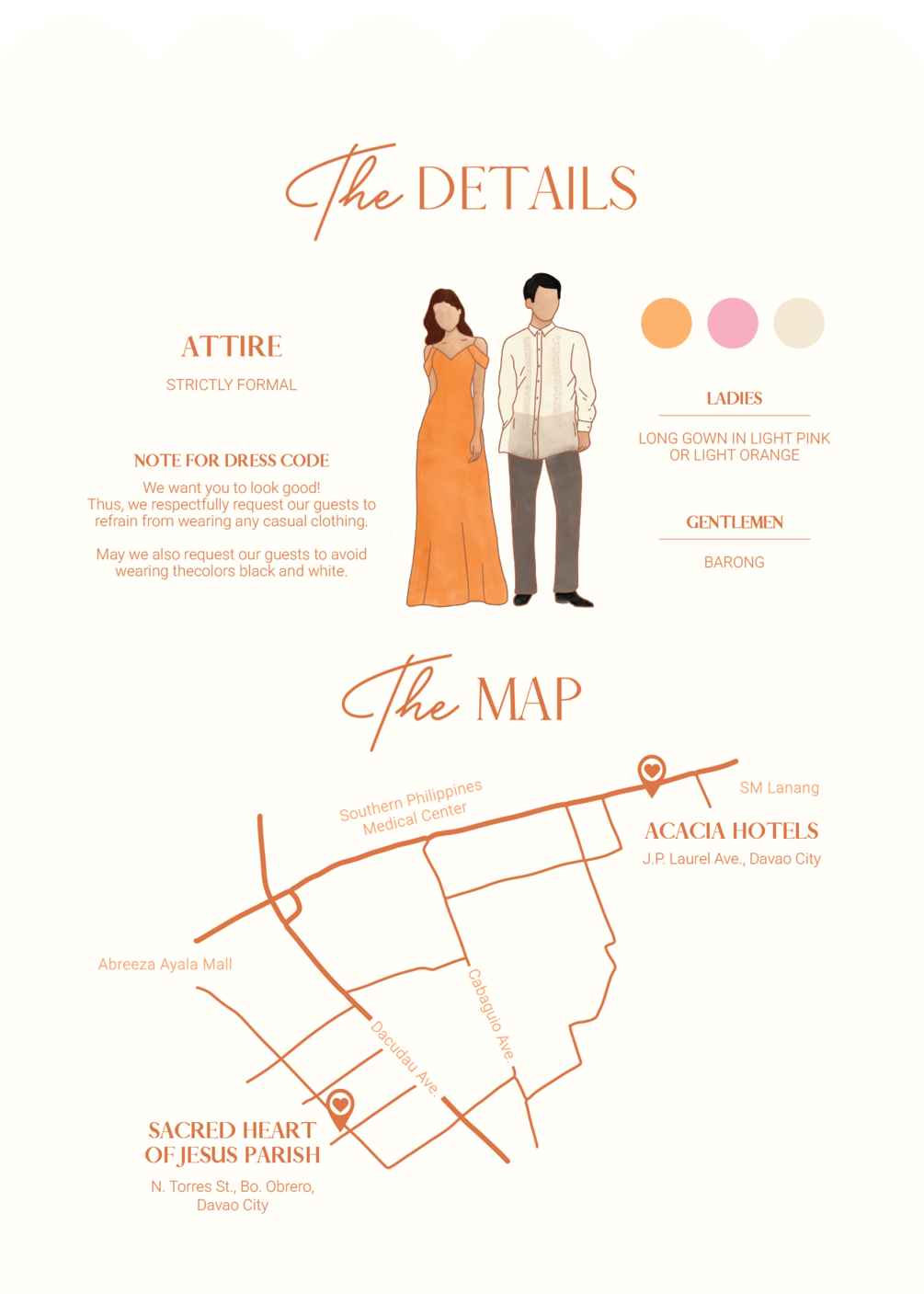 Terracotta Bliss – Editable Wedding Invitation Suite (Scallop edged ...