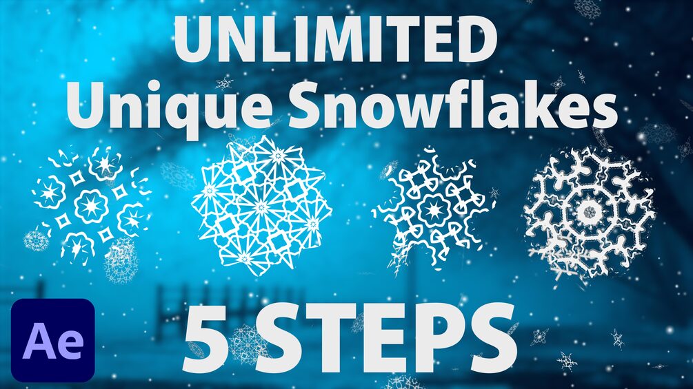 Create Unique Snowflakes in After Effects FAST ️ | Easy Tutorial with NO Plugins!