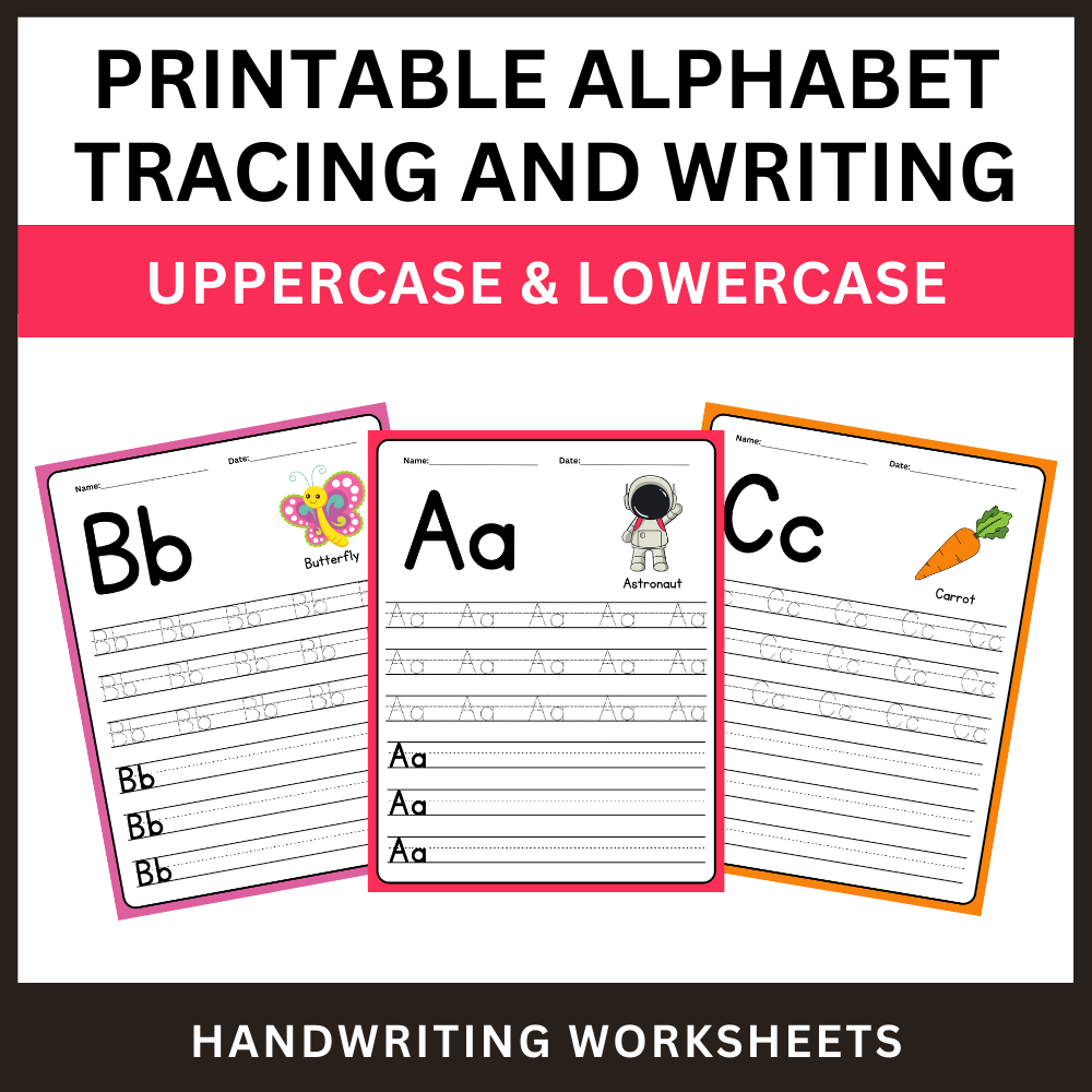 Printable Alphabet Tracing And Writing Worksheets , Handwriting Practice