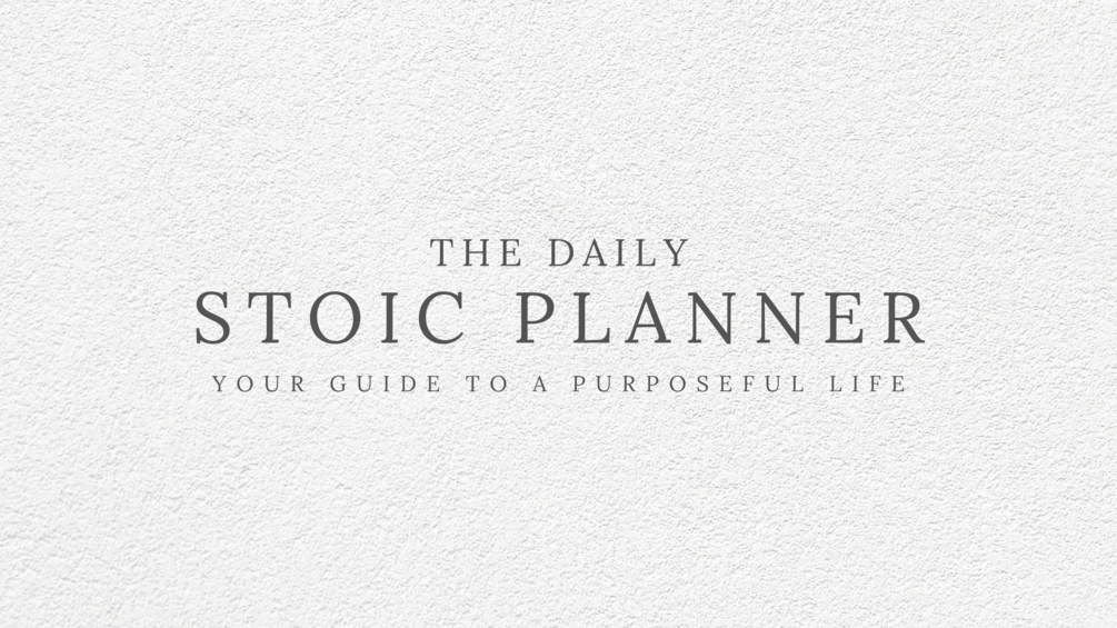Stoic Planner: Your Guide to a Purposeful Life