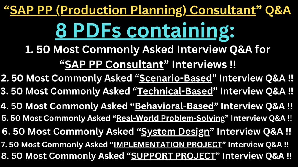 8 PDFs containing ALL Types of Most Asked Interview Q&A (Scenario-Based, Technical-Based ...