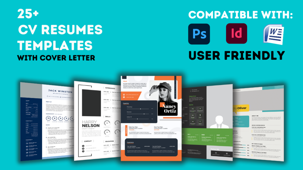 25+ CV Resumes Templates with Cover Letters