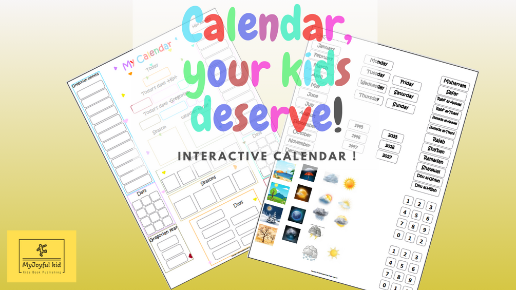 Amazing wall calendar 2025 for kids English version