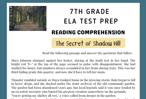 ELA Test Prep Packet