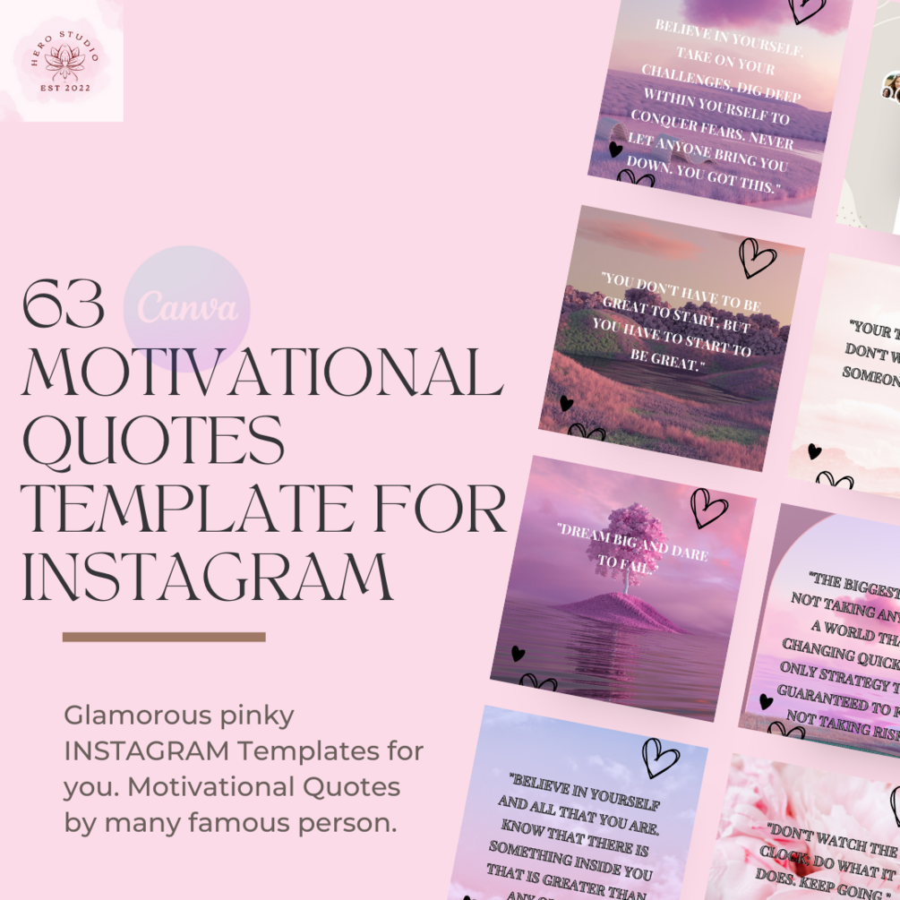 63 Instagram Motivational Quotes| Digital Quote Templates ...