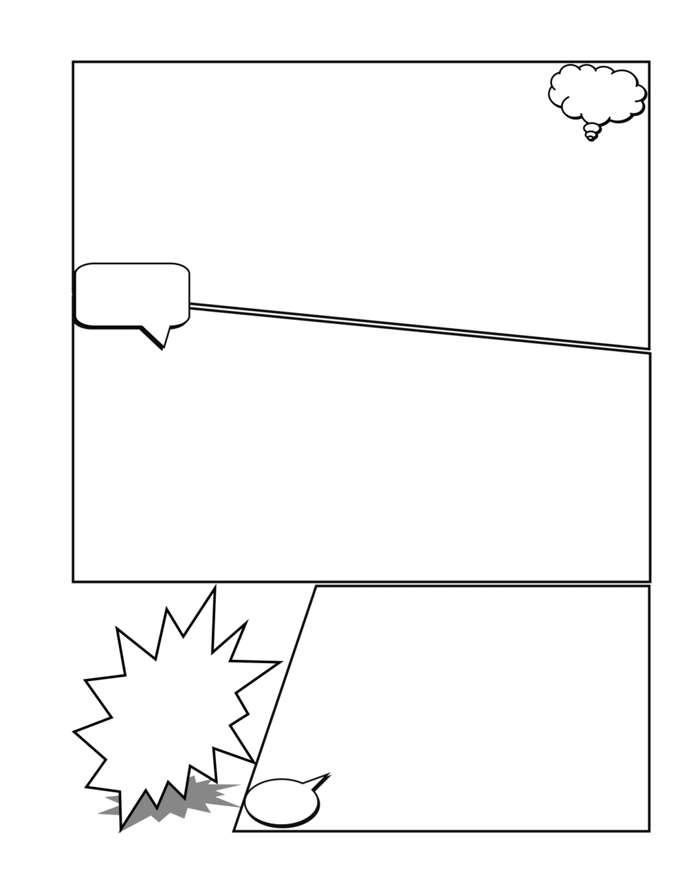 Comic book interior for KDP, Multi template edition.