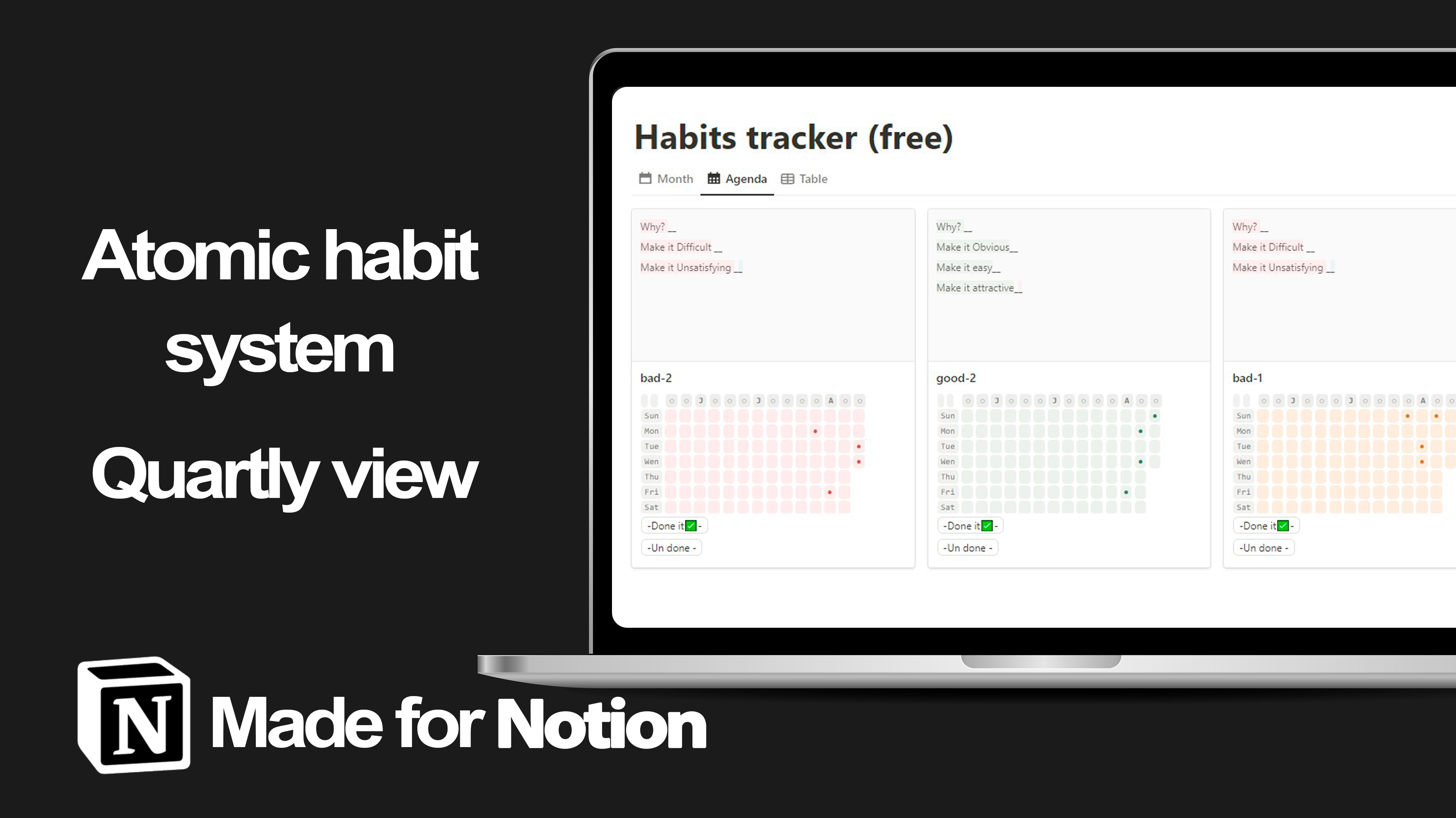 Aesthetic habit tracker (free version)