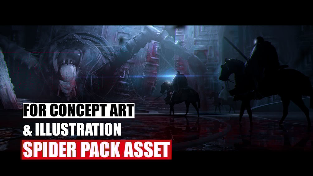 FREE SPIDER PACK ASSET | ILLUSTRATION | CONCEPT ART