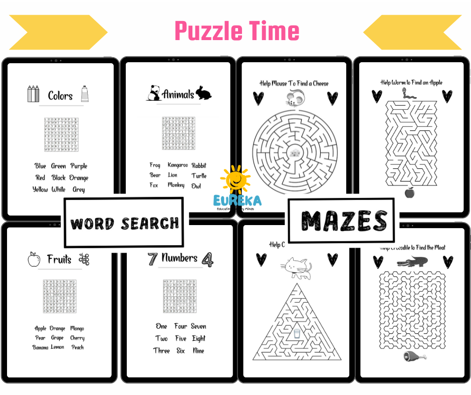 Twist & Turn, Find & Learn: A Fun-tastic Maze & Word Search Adventure ...