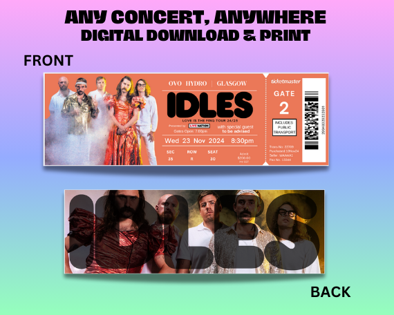 IDLES: Love is The Fing - World Tour 2024/2025 - Personalized ...