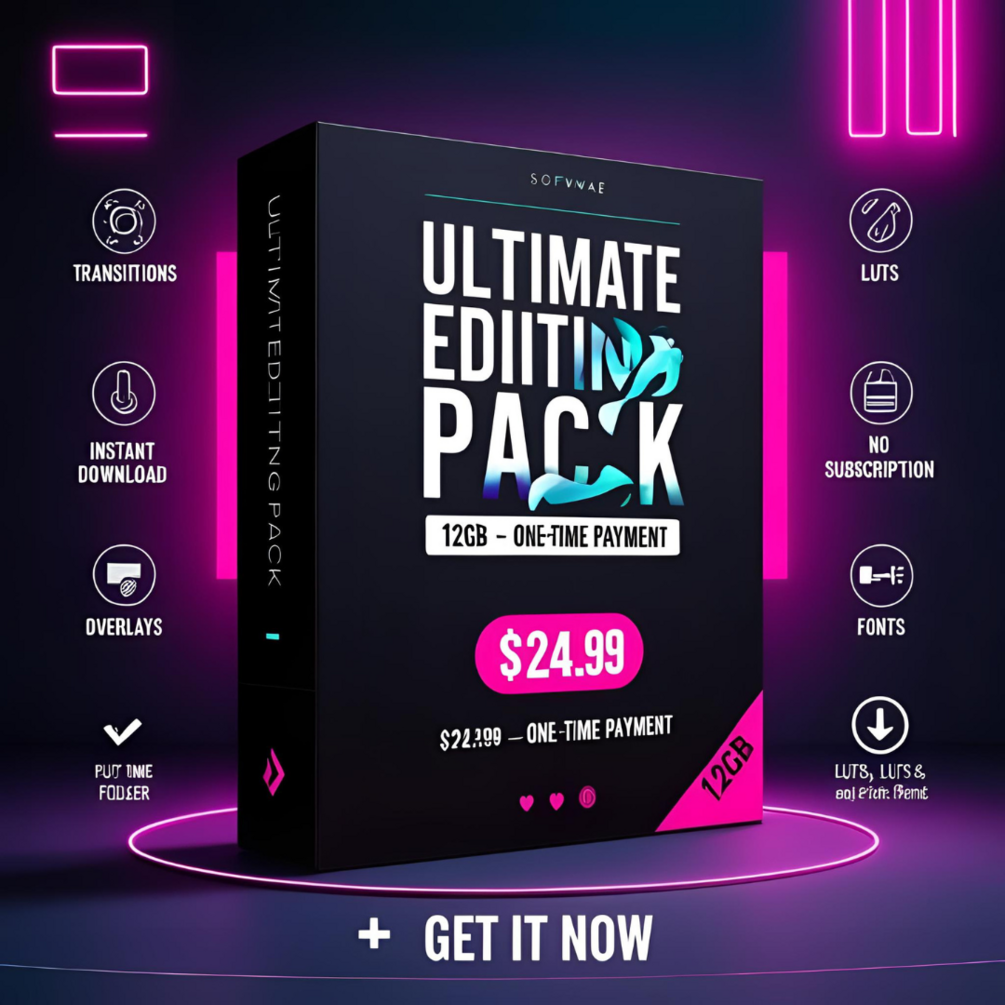 "🔥 Ultimate Editing Pack – 12GB"