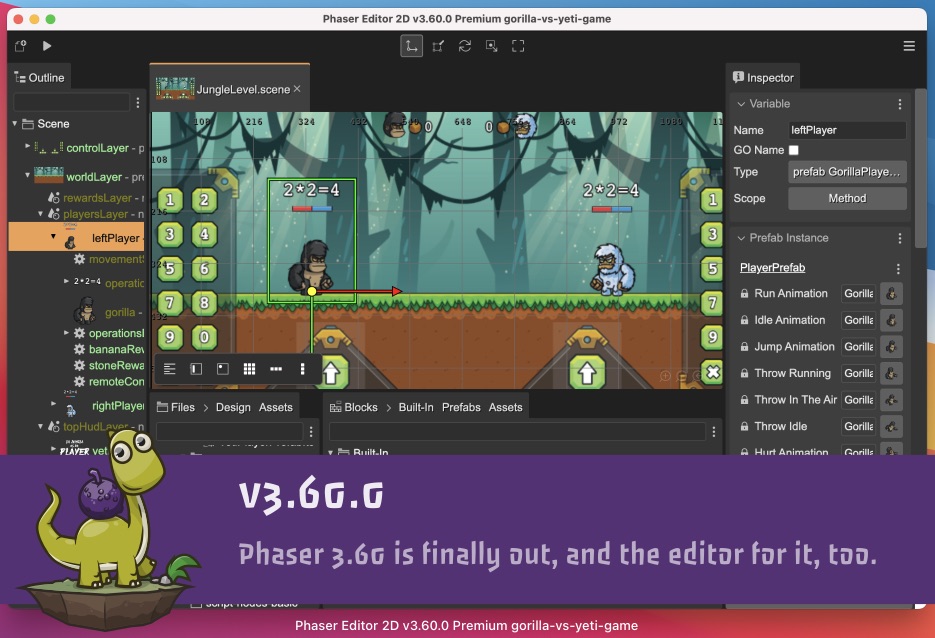 Phaser Editor 2D 3.60 is ready for download! 60% off flash sale ...