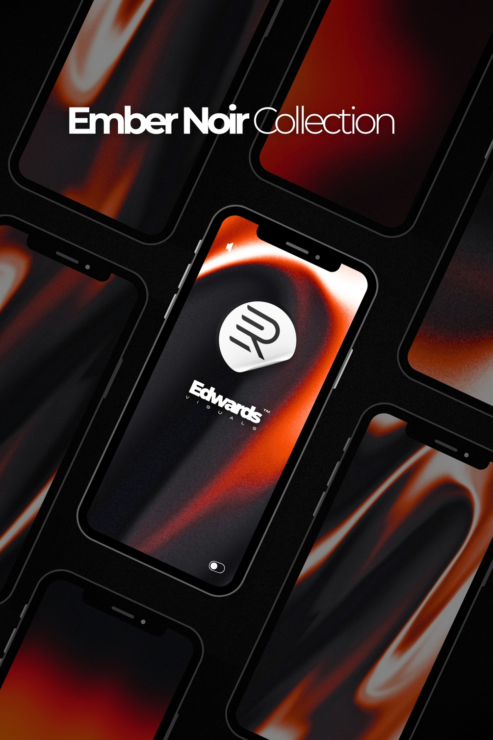 Ember Noir Collection — Minimalist Gradient Wallpaper Pack