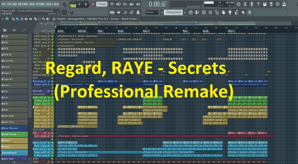 Regard, RAYE - Secrets (Professional Full Remake) Teaching material