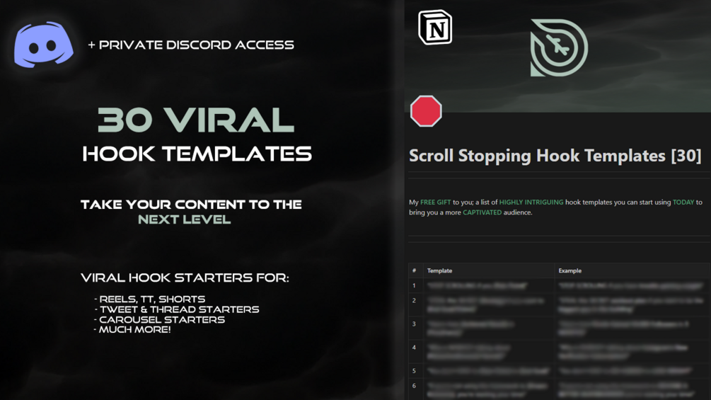 Scroll Stopping Hook Templates [30]