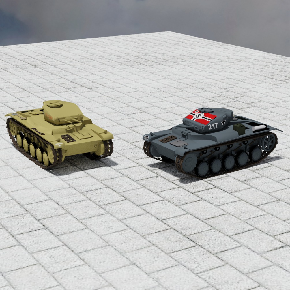WW2 German PZKW II Light Tank