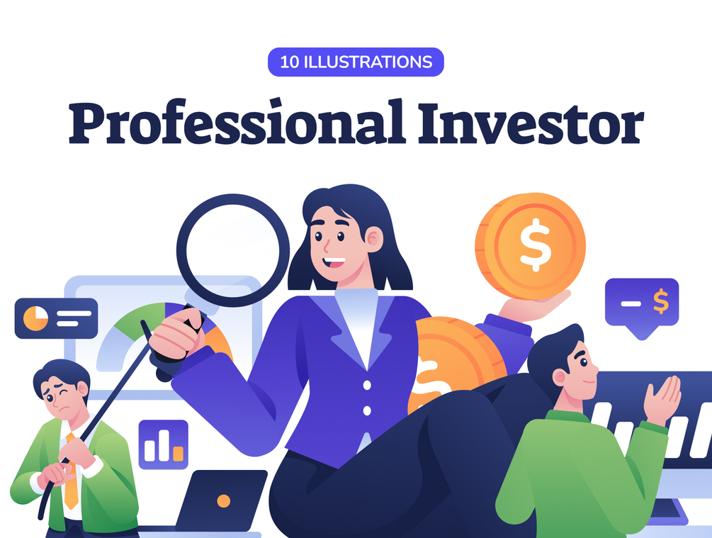 Professional Investor Illustration Pack