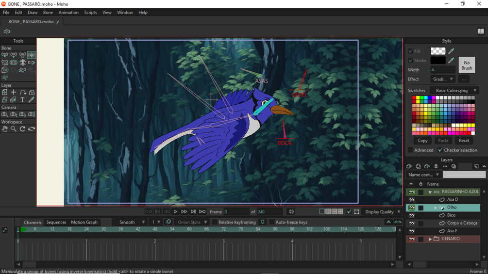 PERSONAGEM PASSARINHO- Moho Project (moho)