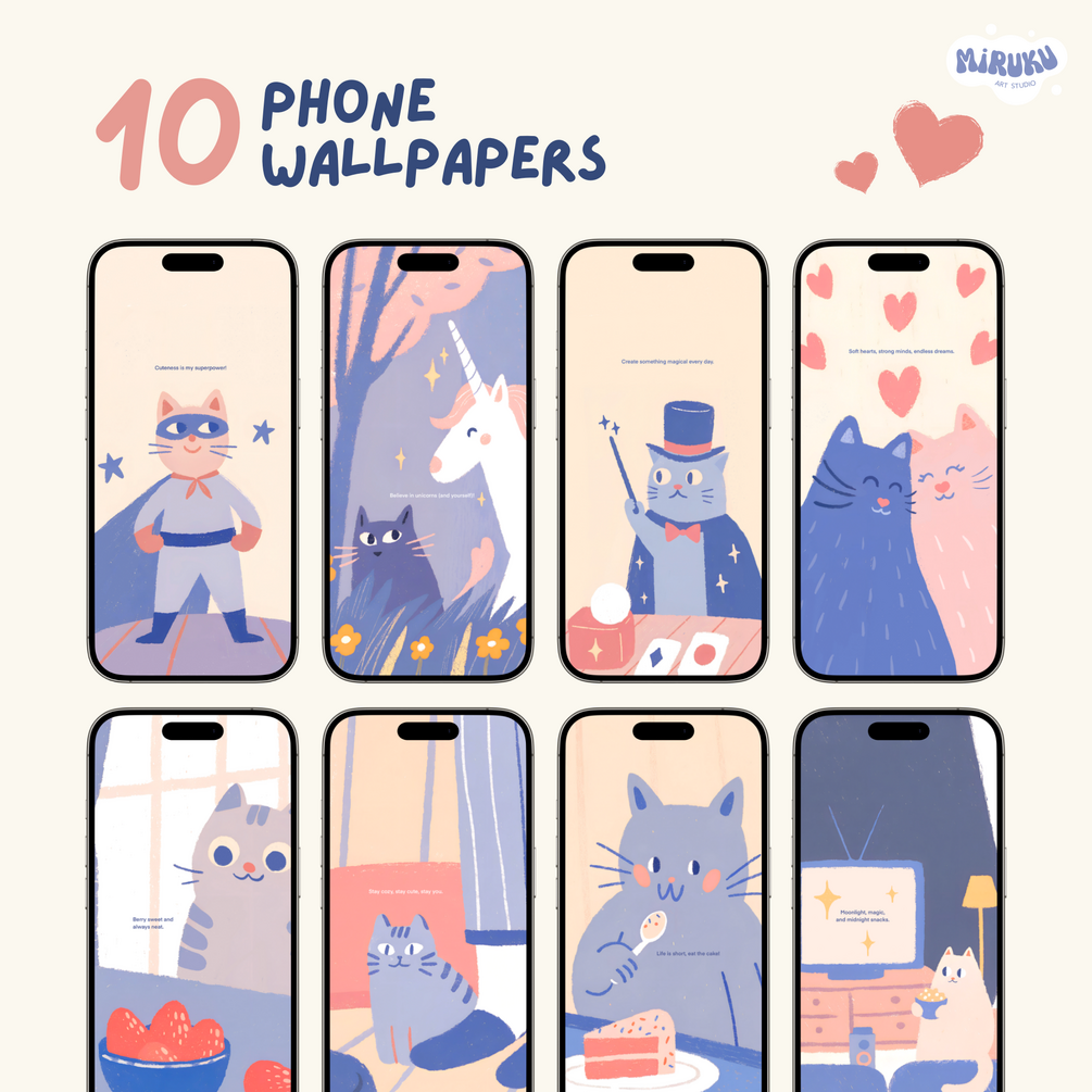 10 Cat-Themed Phone Wallpaper With Quotes Packs