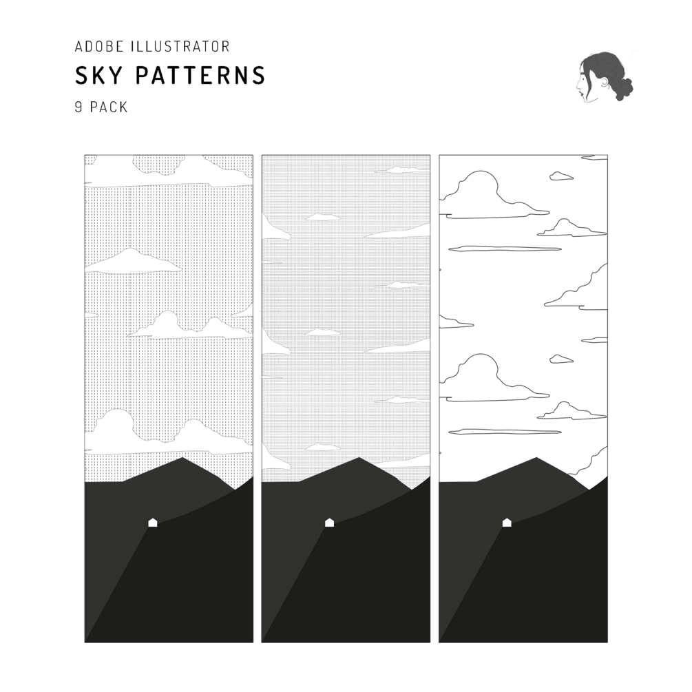 Adobe Illustrator Sky Patterns