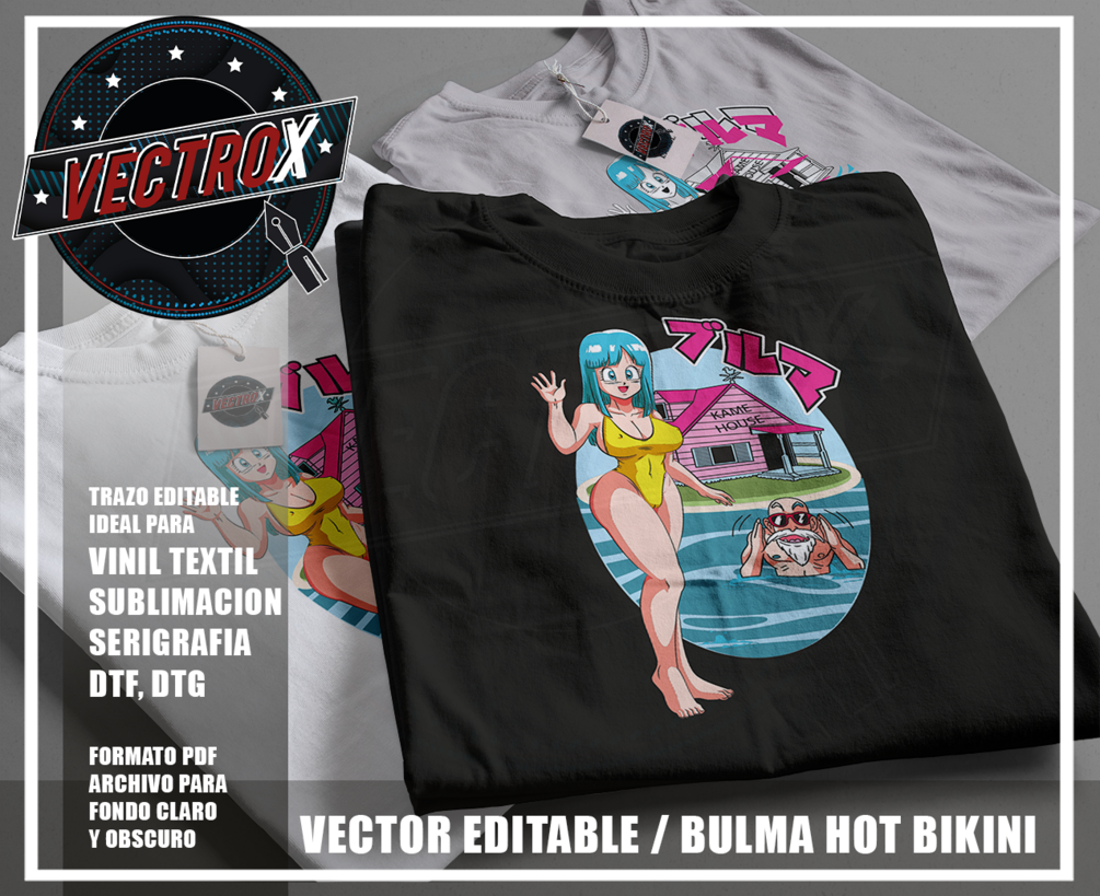 Vector Editable - Bulma Hot Bikini