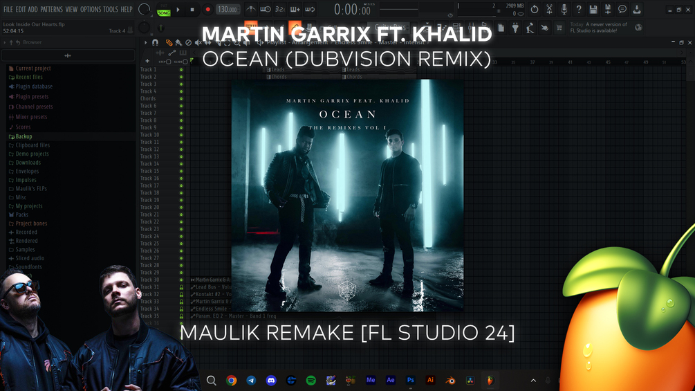 Martin Garrix ft. Khalid - Ocean (DubVision Remix) (Maulik Remake) [FL ...