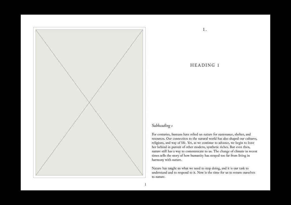 Nature Inspired / Botanical A4 Presentation Template (Adobe InDesign)