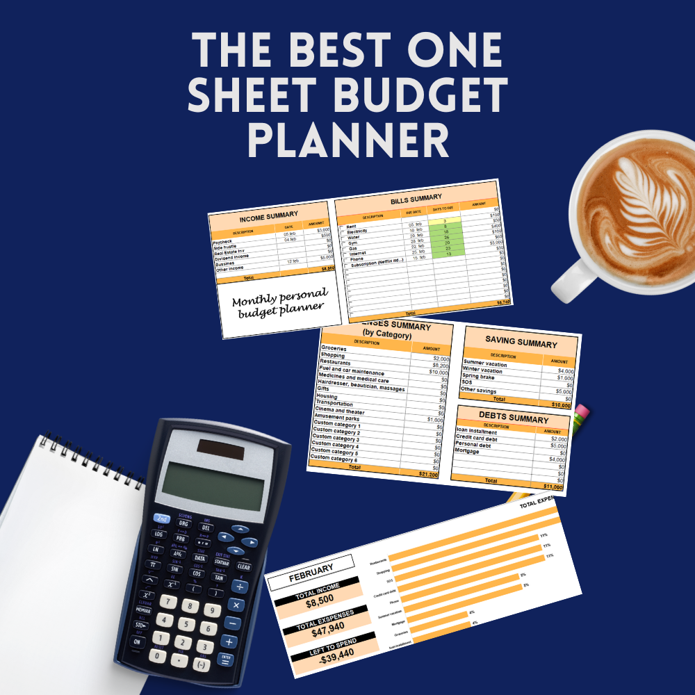 The best one sheet budget planner