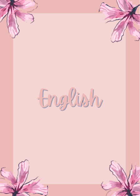Flower Pink - A4 Subject Notebook Cover