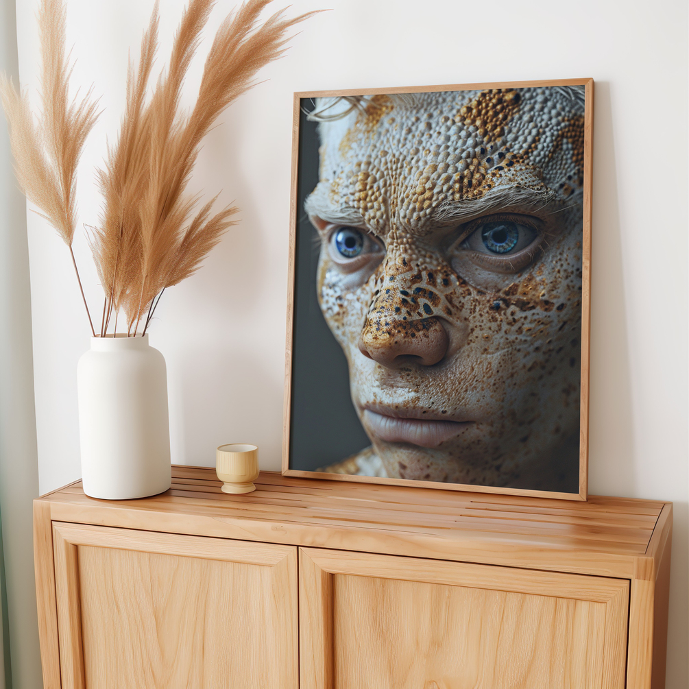 Man Salamander | DIGITAL DOWNLOAD | human-animal fusion | neomorph wall ...