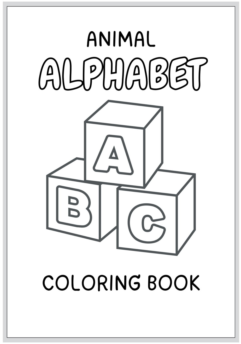 Animal Alphabet Coloring & Tracing Book