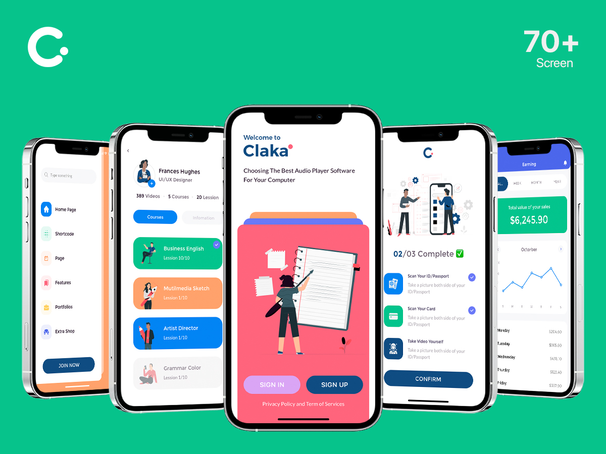 Claka Mobile App React Native Template - ThirteenDev