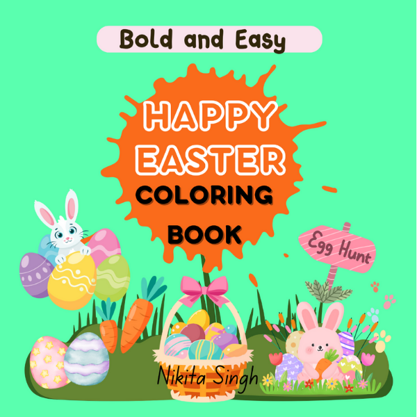 Bold and Easy Easter Coloring book