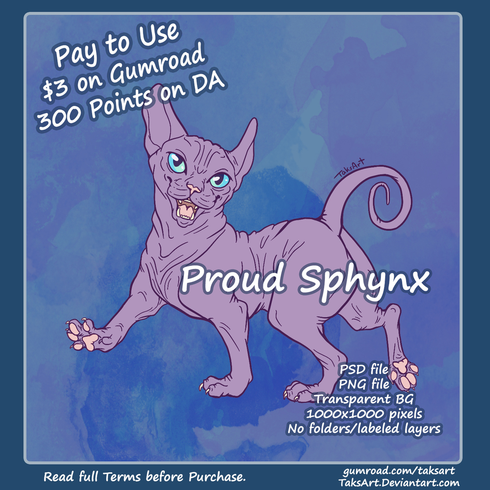 P2U - Proud Sphynx Cat Adopt Base