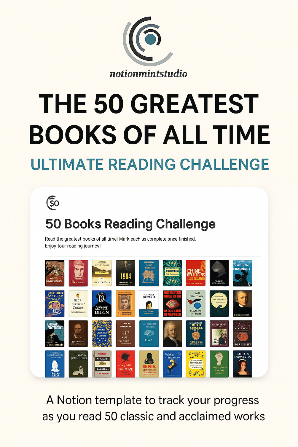 The 50 Books of All Time – Ultimate Reading Challenge