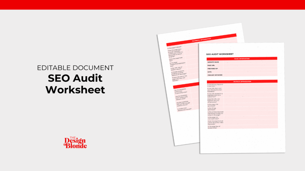 SEO Audit Worksheet