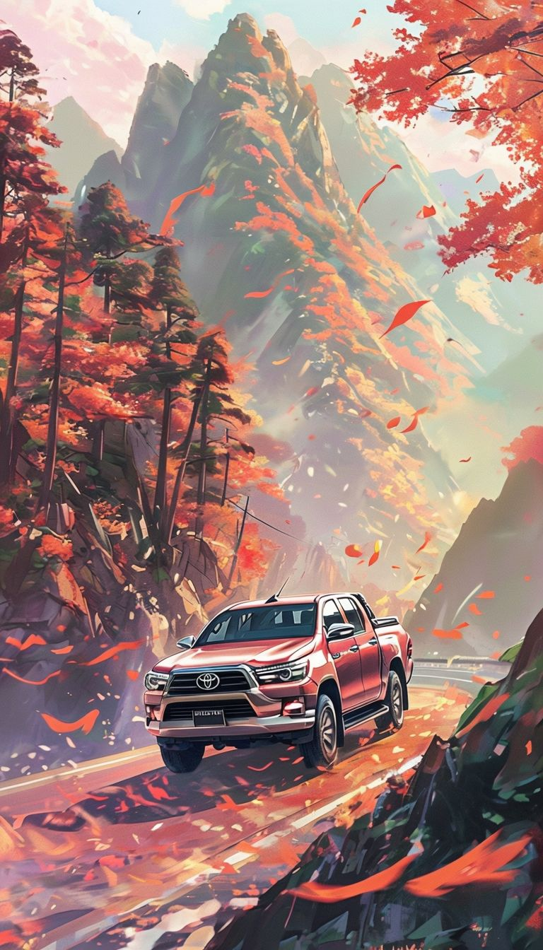 Toyota Hilux: A Cinematic Journey through Anime Japan